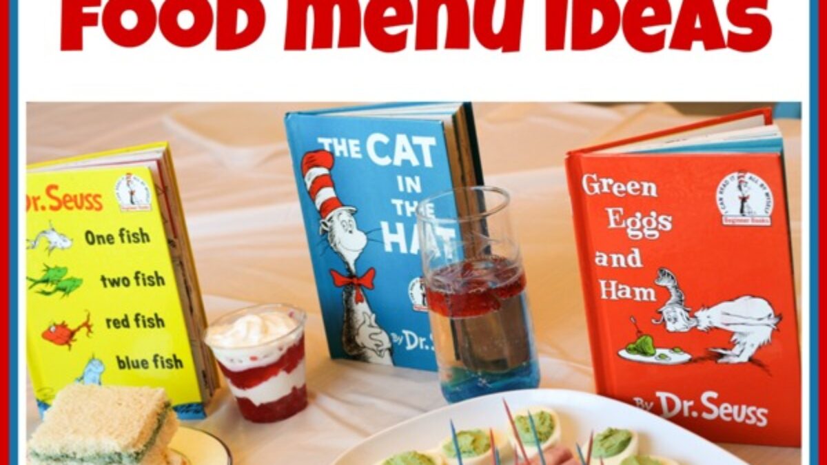 Dr Seuss Party Food Printables